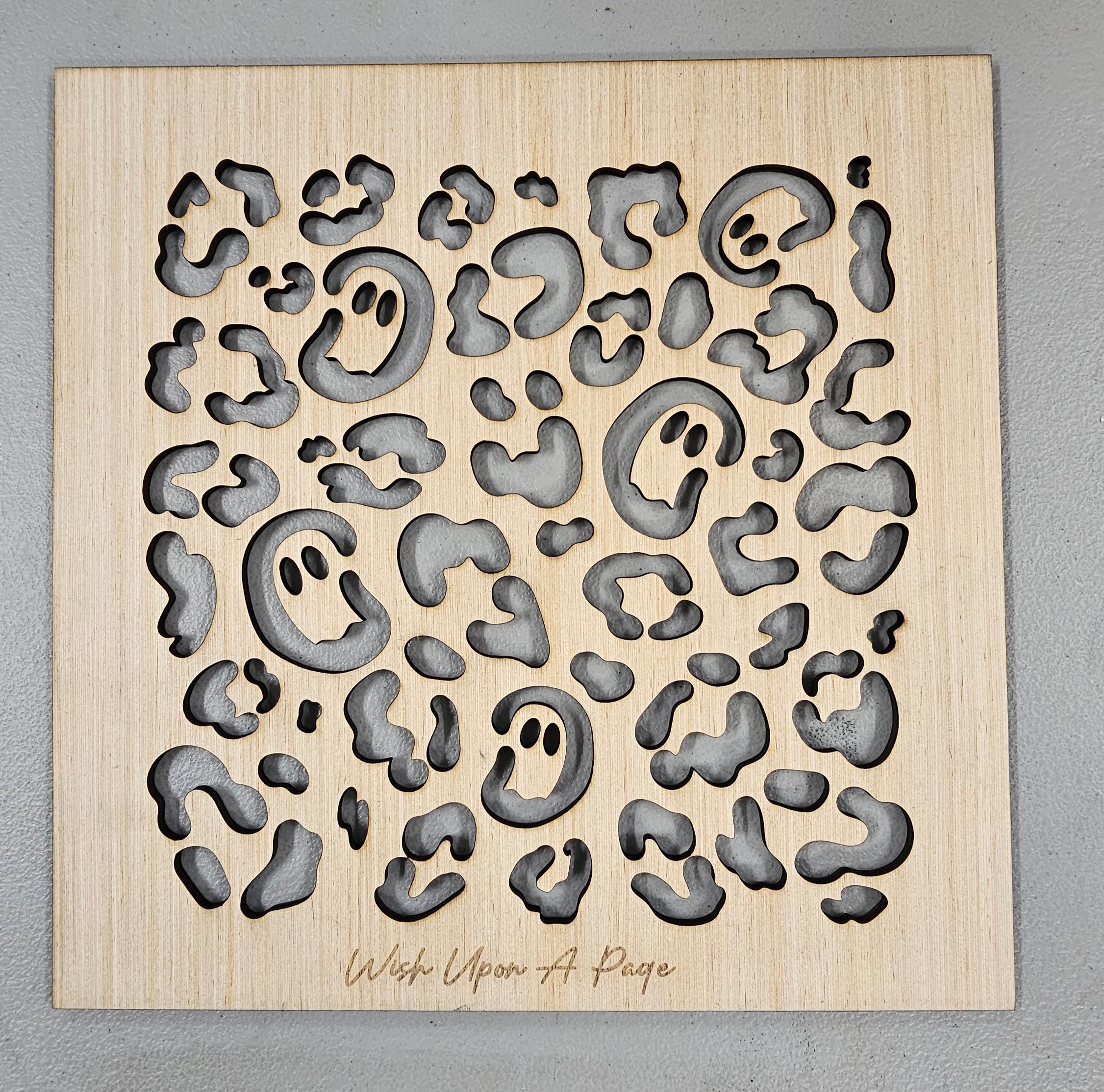 Leopard Ghost Bleaching Stencil | Wish Upon A Page